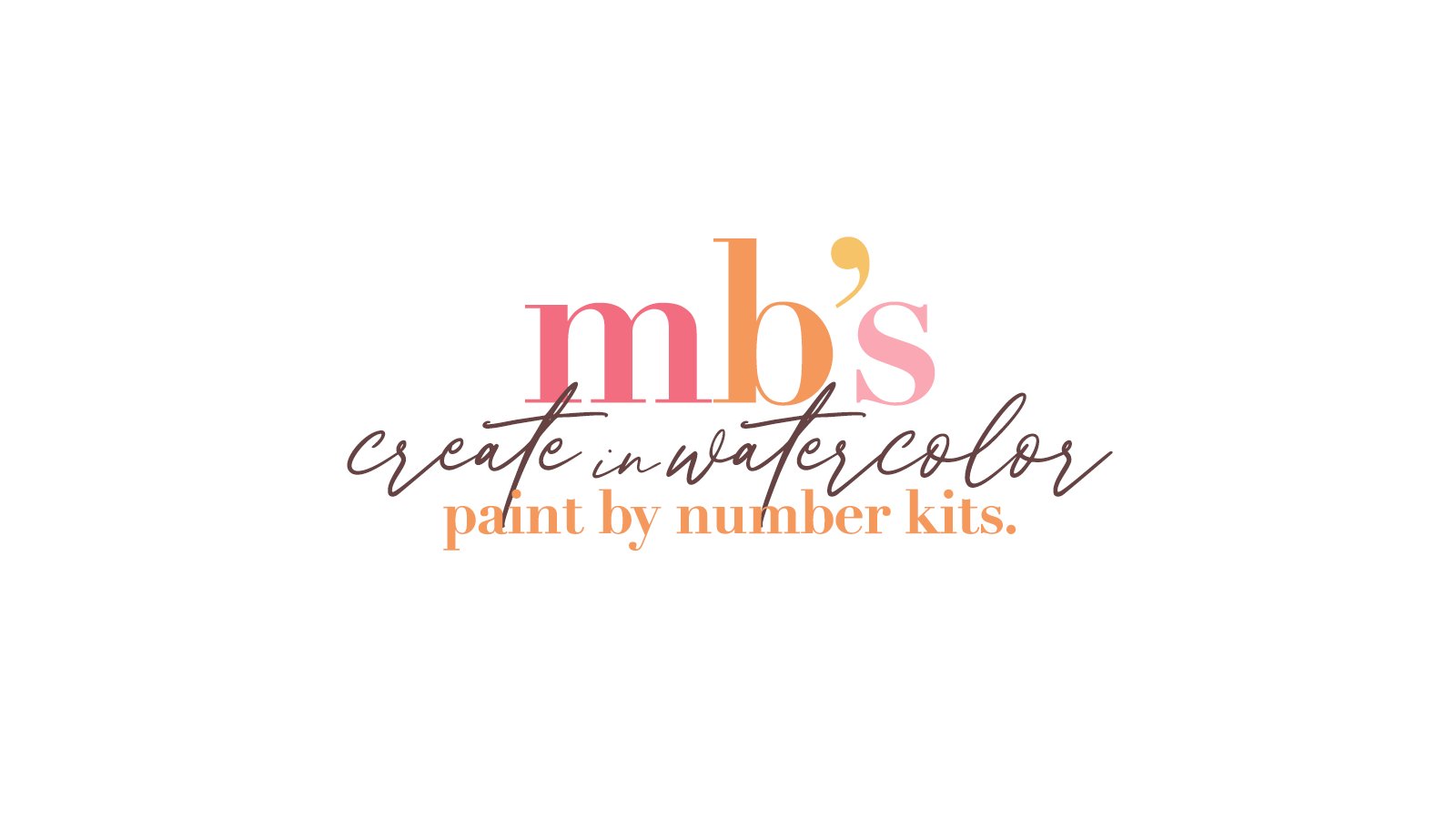 mb's create in watercolor pbn kits. – Melanie B's Creative Supplies