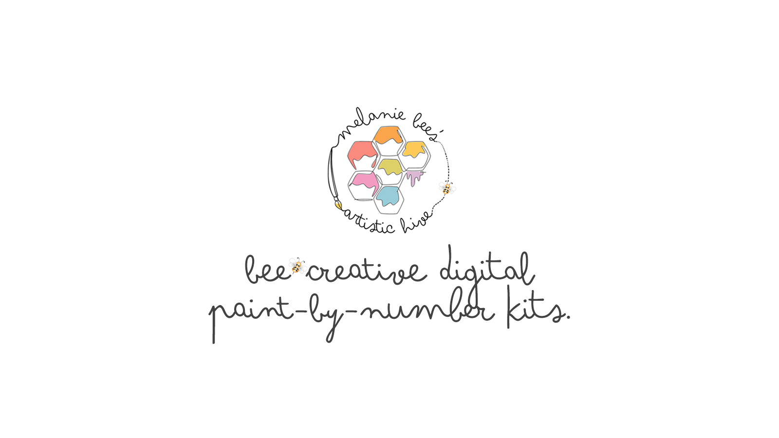 bee creative digital pbn kits. – Melanie B's Creative Supplies